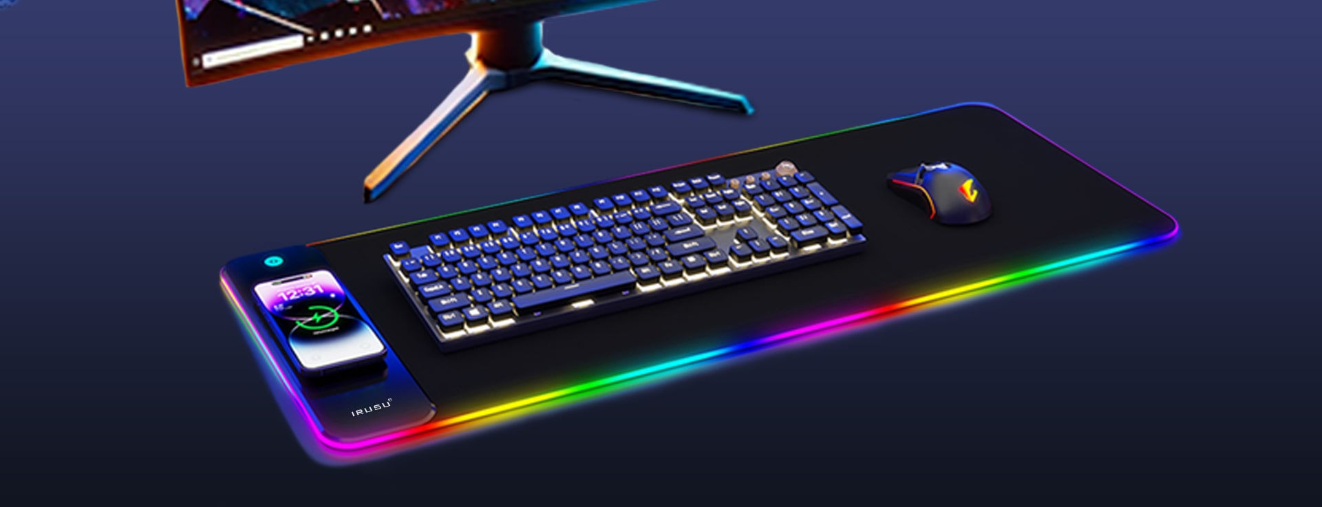 Best RGB gaming mouse pad with wireless charging